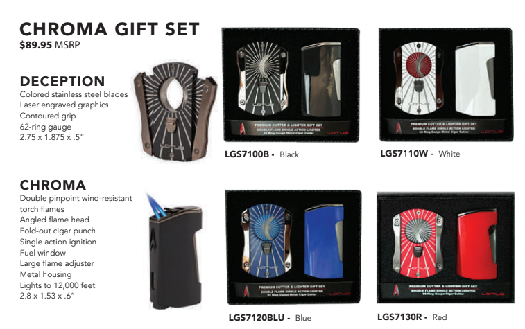 Chroma Gift Set Deception Cutter and Chroma Lighter – The Cigar Vault ...
