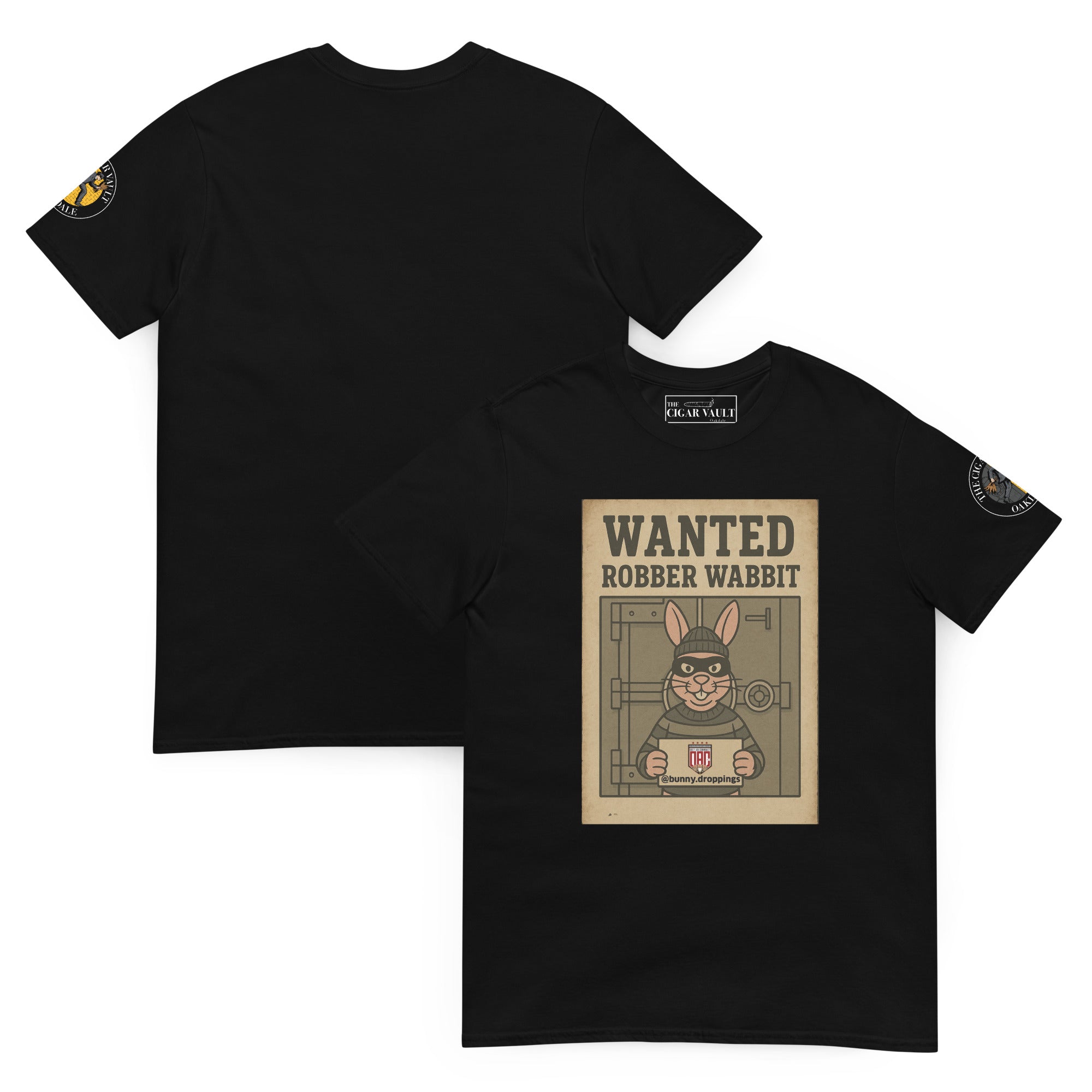 Robber Wabbit “WANTED” T-Shirt – The Cigar Vault Oakdale